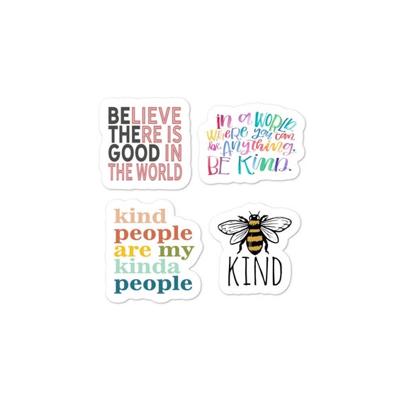 Stickers Paper & Party Supplies Stickers, Labels & Tags Be Kind Shirt ...