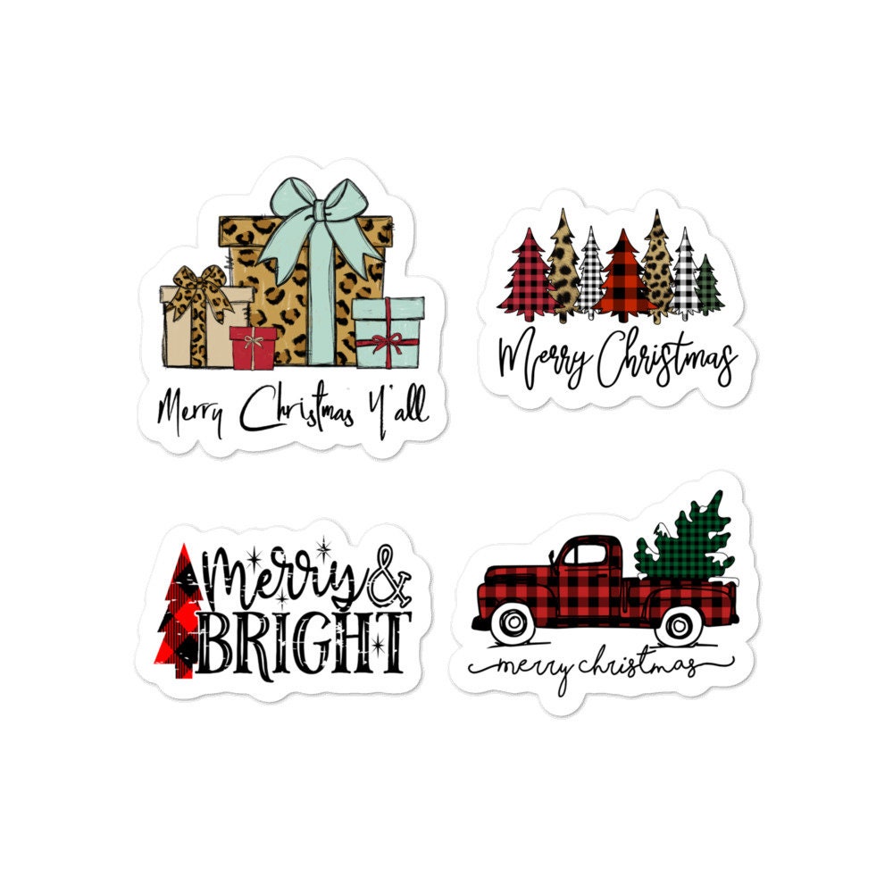 Holiday Stickers Sticker Pack Christmas Stickers Planner Stickers Kiss ...
