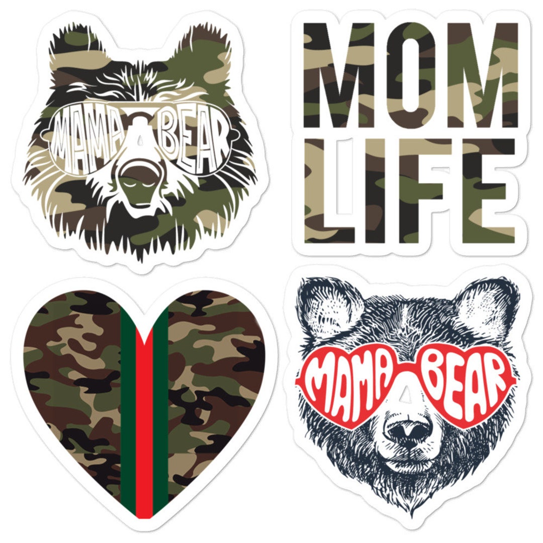 Stickers Mom Stickers Mama Bear Mom Life Stickers - Etsy