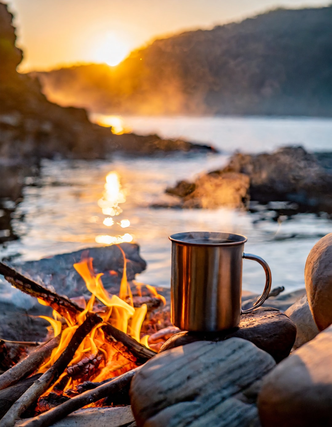 Morning Coffee by Campfire #1 - Etsy