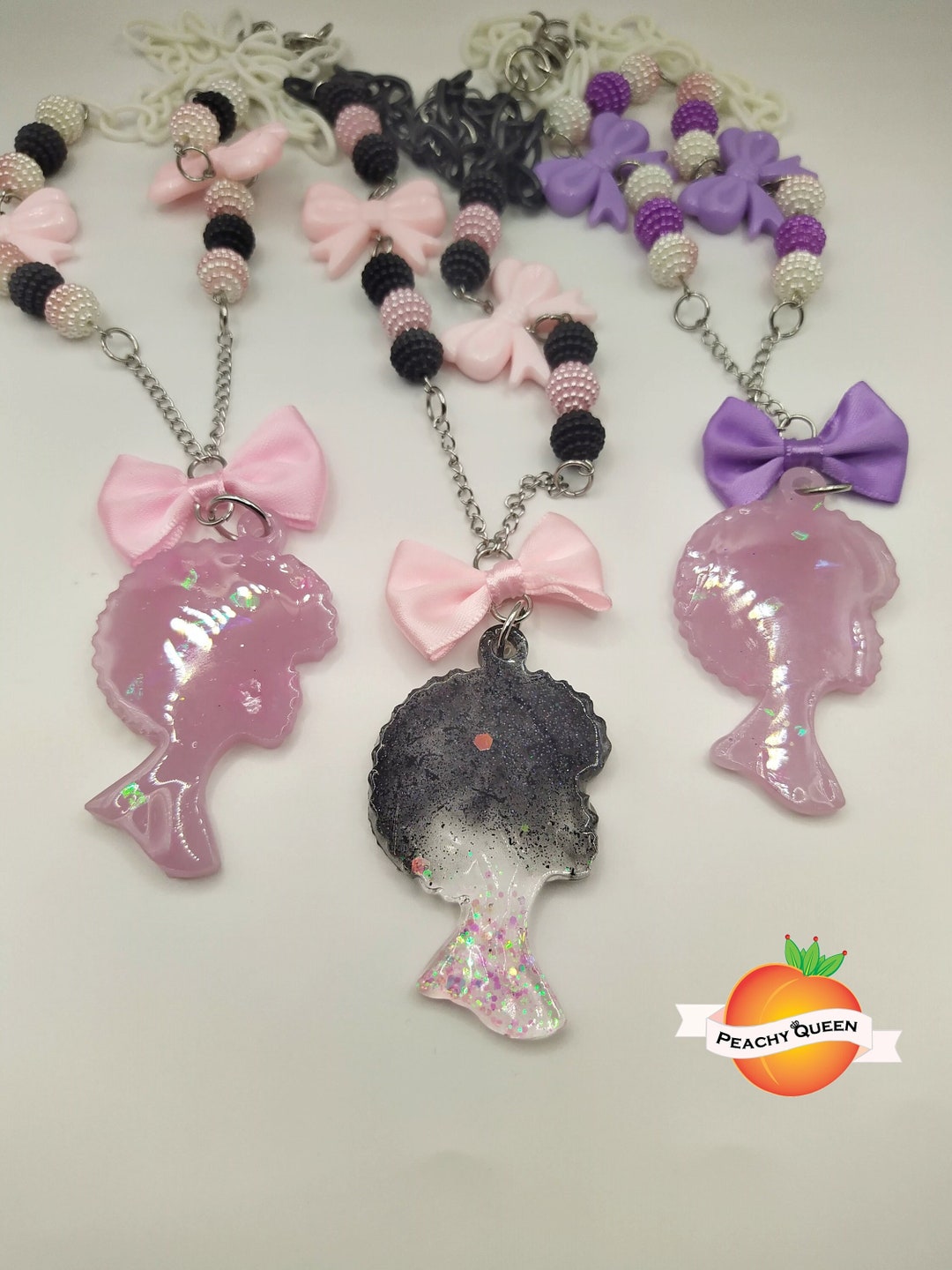 Afro Puff Magic Necklaces PASTEL Black Girl Magic Kawaii - Etsy