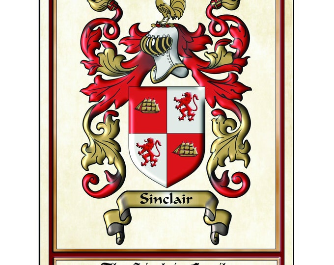 Landman Family Crest Print - Etsy