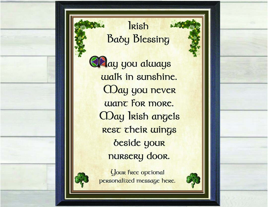 Irish Blessing For A Baby | 18 of Our Favourite Irish Blessings for ...