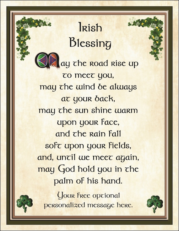 Irish Blessing May The Road