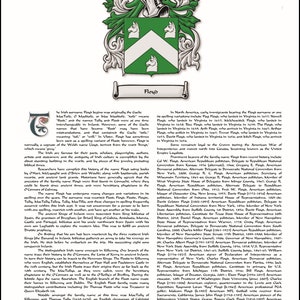 Prestige Coat of Arms Family Crest and Surname History With Last Name ...