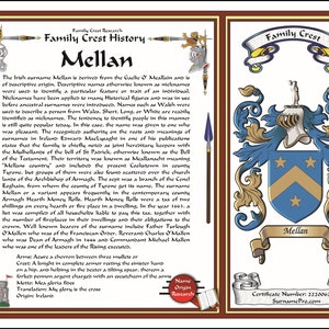 Surname Origin & Family Crest History (digital Download) - Etsy