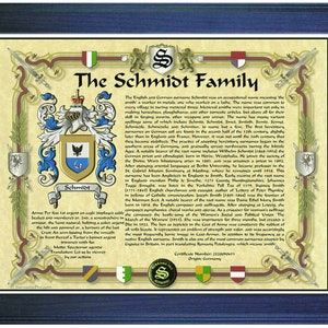 Family Crest Coat of Arms Name Origin Print at Home Digital Download ...