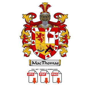 Family Crest Coat of Arms: Medieval Heraldry Art (digital Download PDF ...