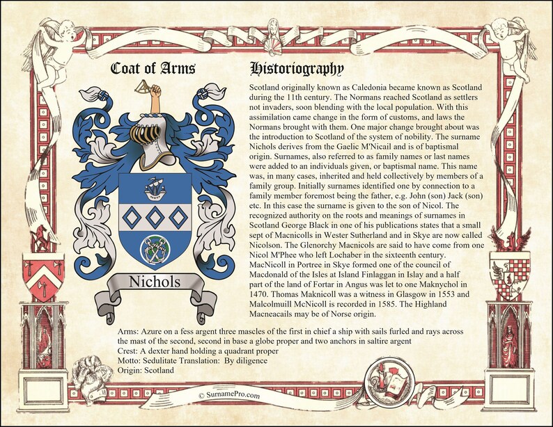 Family Name Origin Records Reproduced in the Style of Early - Etsy