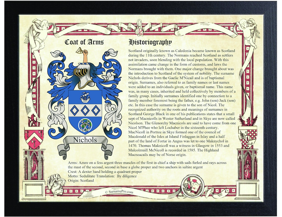 Family Name Origin Records Reproduced in the Style of Early - Etsy