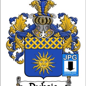 Family Crest Coat of Arms: Surname Origin, Heraldry Art (digital ...