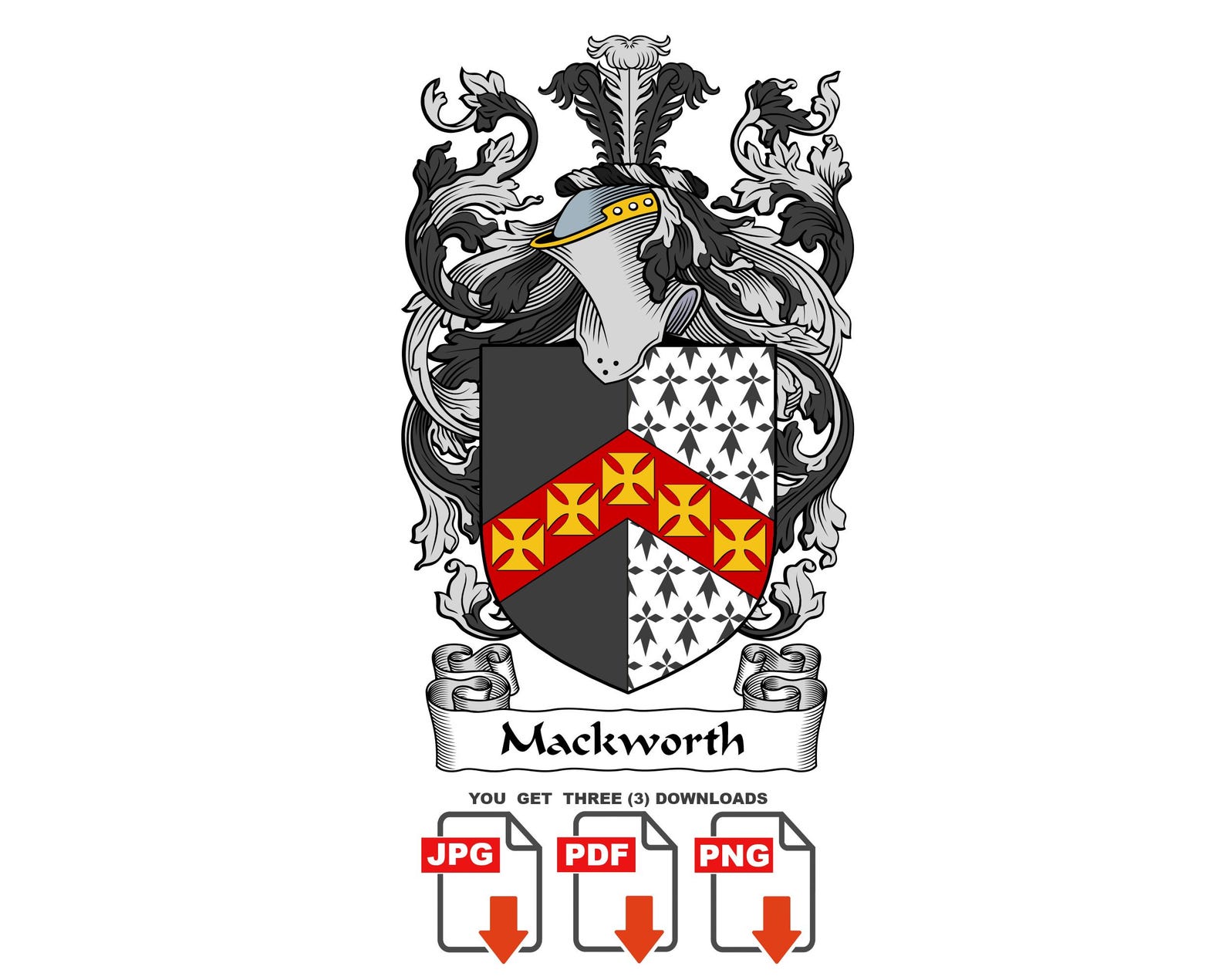 Personalized Family Crest: Custom Coat of Arms (PDF, JPG, PNG) - Etsy