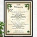 Irish Philosophy Print: Personalized Framed Wall Art (8.5x11) - Etsy