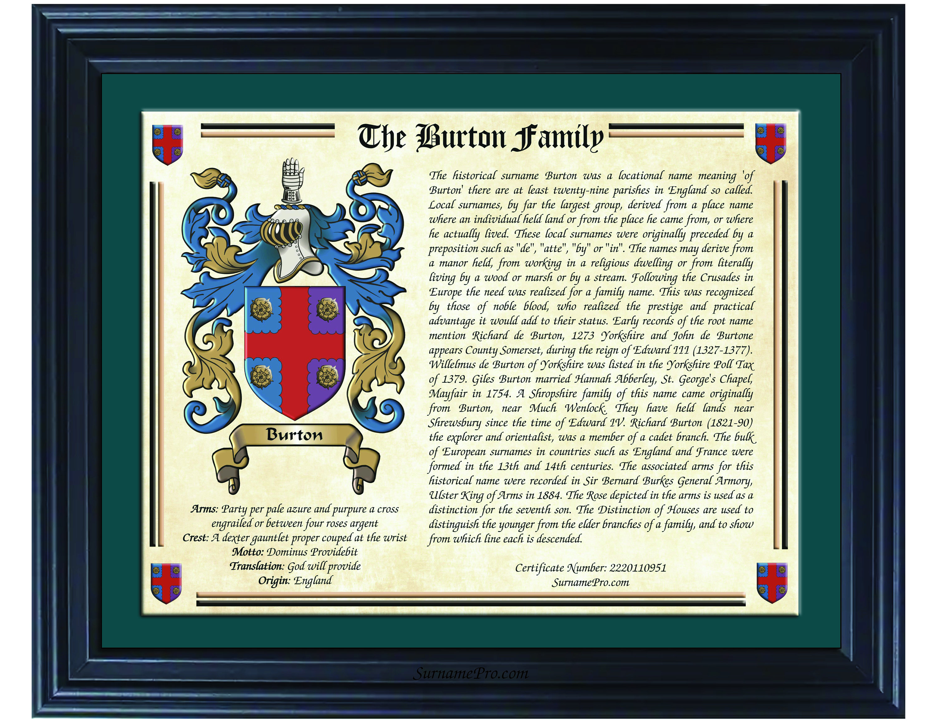 Family Name Origin Crest & Coat of Arms: Surname History (PDF Download ...