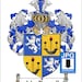 Family Crest Coat of Arms: Surname Origin, Heraldry Art (digital ...