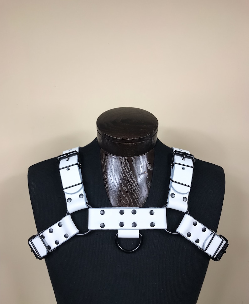 White Latigo Bulldog Harness - Etsy