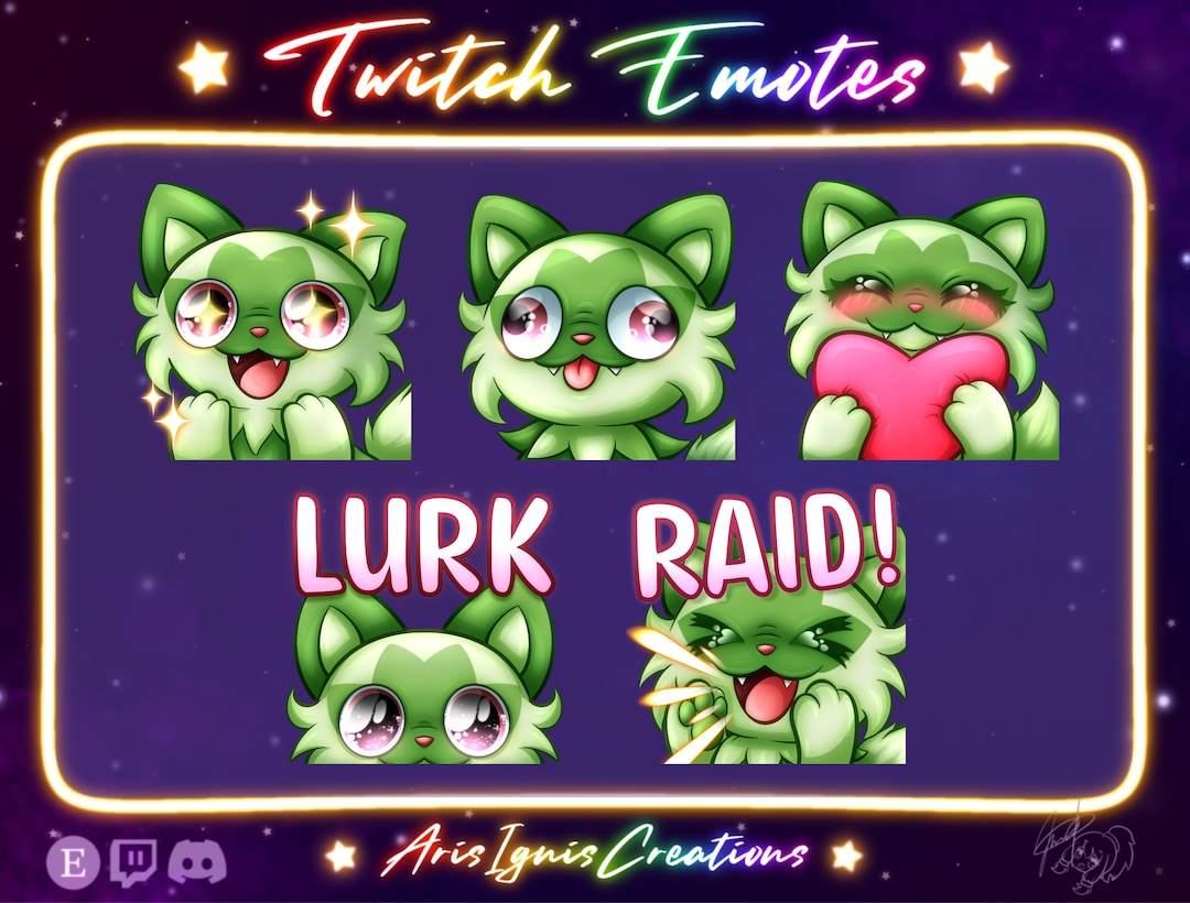 Sprigatito Emotes / Hype, Derp, Love, Lurk, Raid - Etsy Ireland
