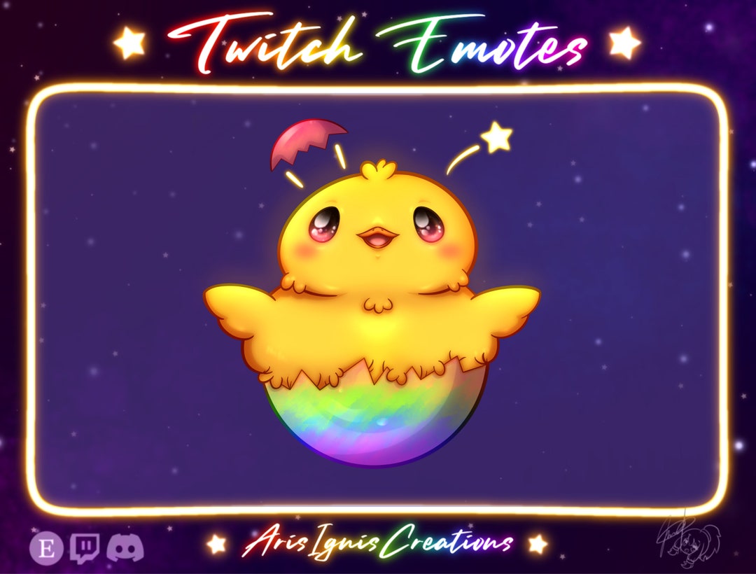 Easter Chick Emote / Peep - Etsy