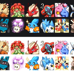 Super Pack of Pokemon Variety Emotes | Cute Pokemon Emote Pack - Etsy