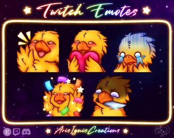 Chocobo Emotes - Etsy