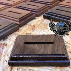Wooden Challenge Coin Holder single Coin Design - Etsy
