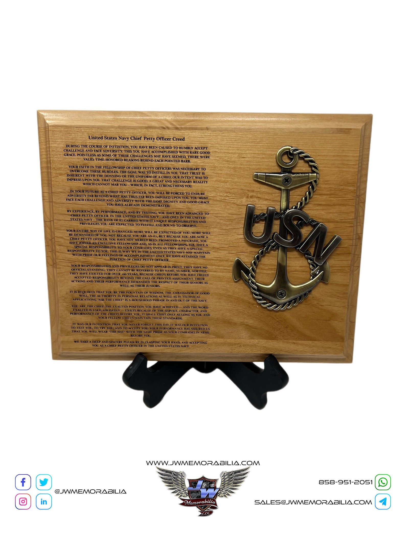 Chief Petty Officer (CPO) Selectee Season Plaques W/metal CPO 5" Anchor ...