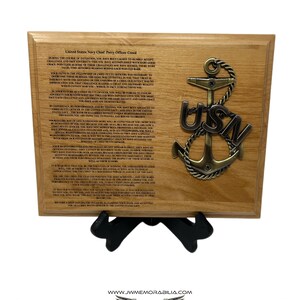 Chief Petty Officer (CPO) Selectee Season Plaques W/ Metal CPO 5 ...