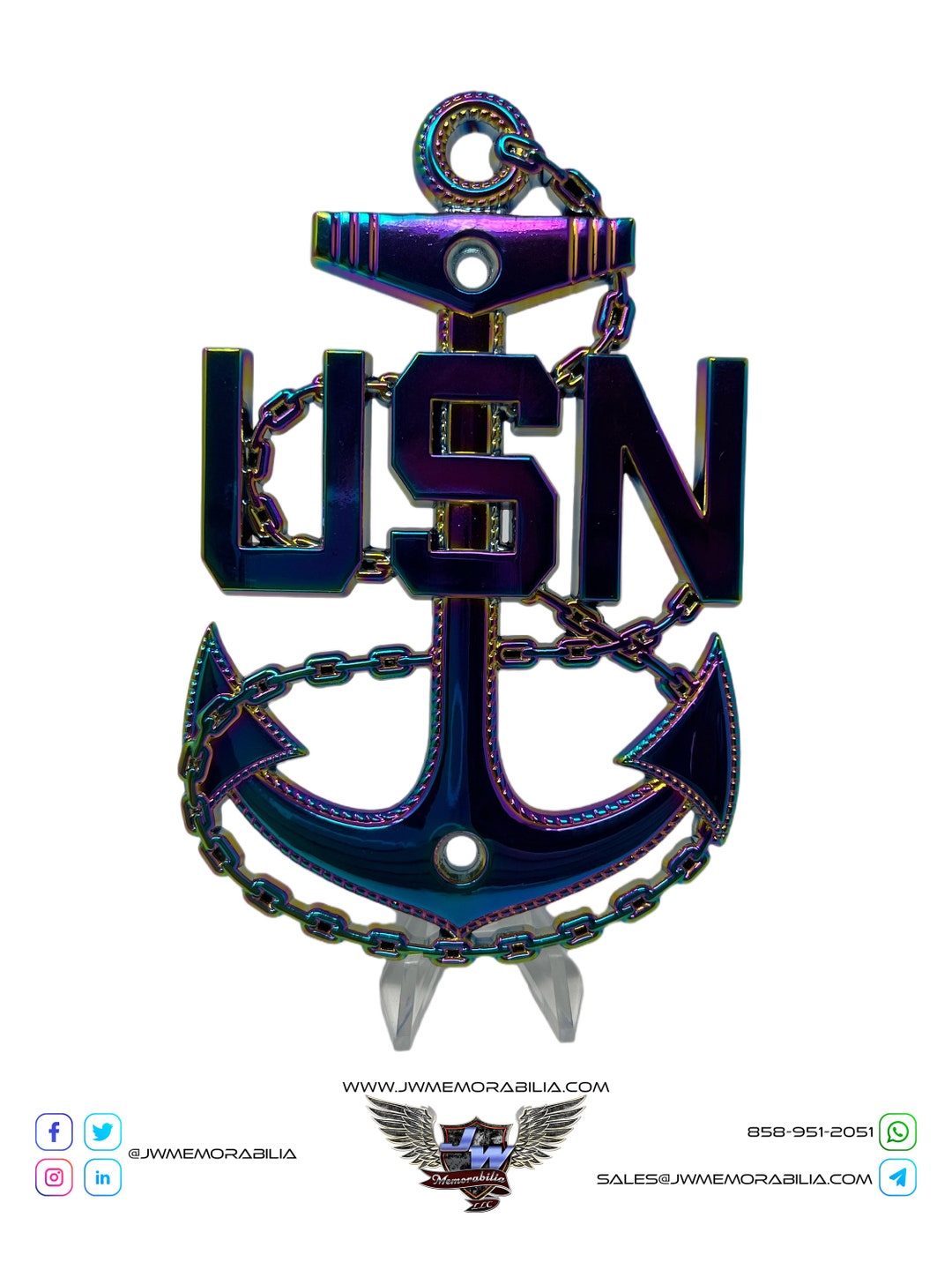 5" CPO Chief Petty Officer Anchors for Vessels, Plaques or Misc ...