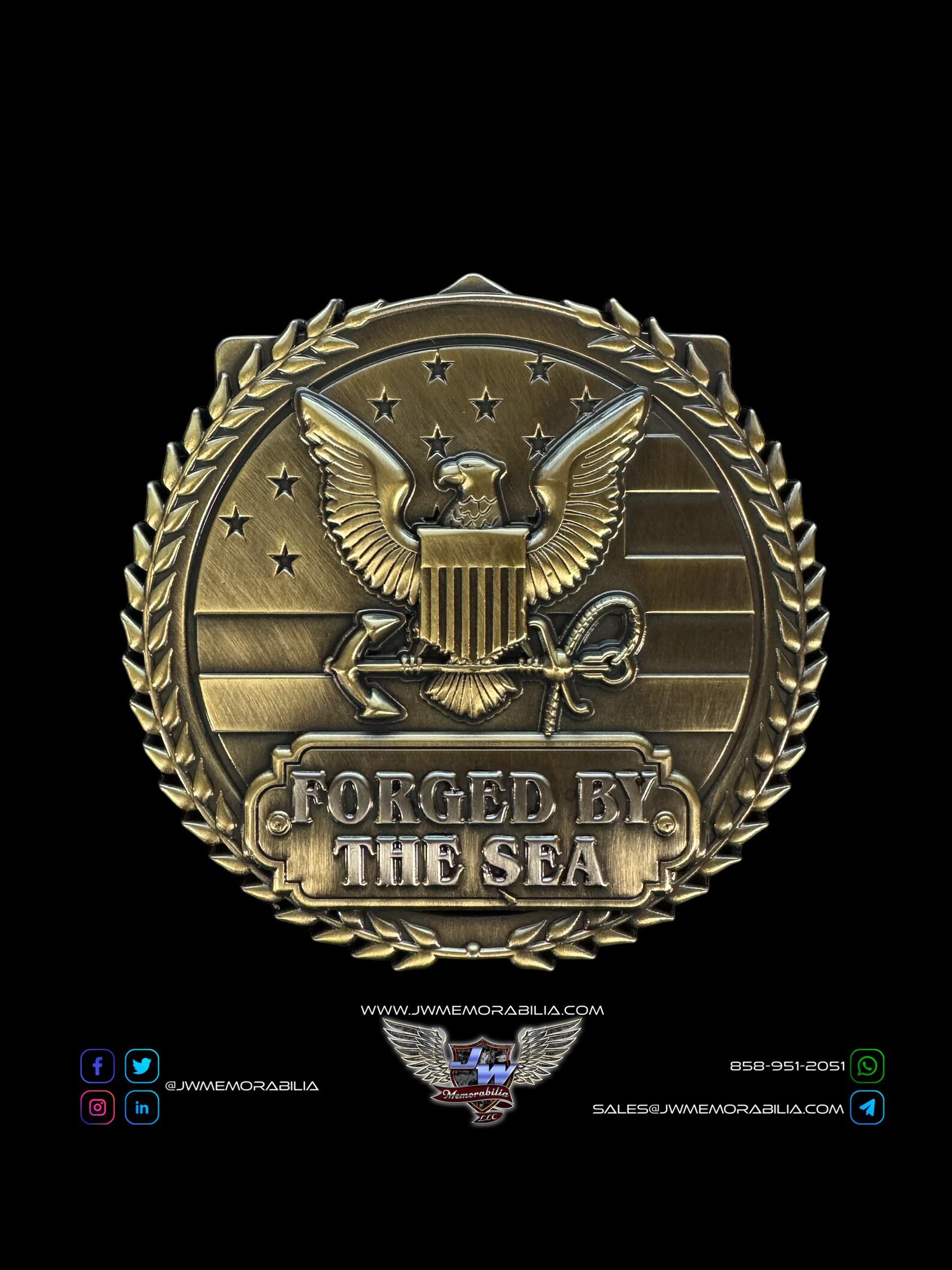 Naval Officer Wardroom Coin forged by the Sea - Etsy