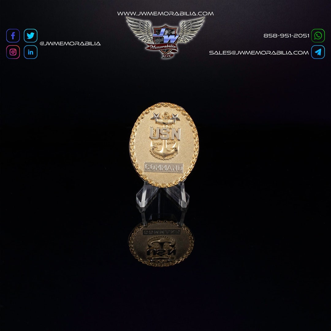 2" Command Master Chief Metal Emblems With 3M Adhesive - Etsy