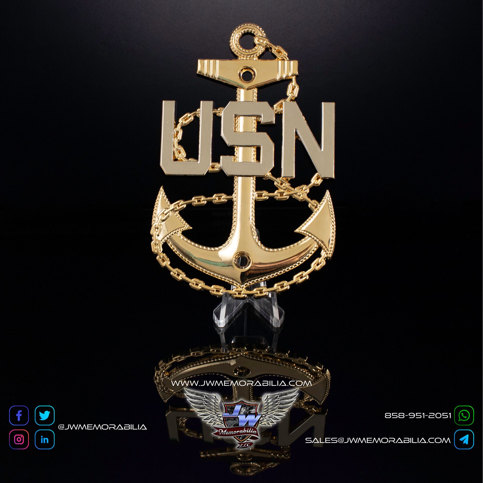 5" CPO Chief Petty Officer Anchors for Vessels, Plaques or Misc ...
