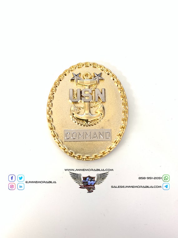 2 Command Master Chief Metal Emblems with 3M Adhesive | Etsy