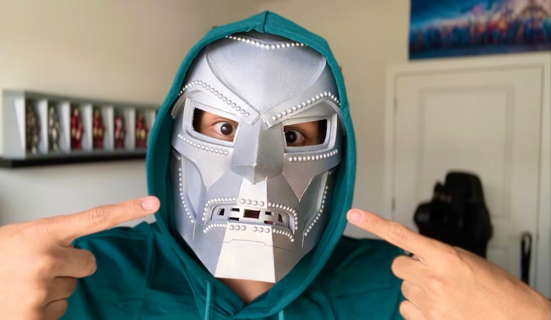 TEMPLATE - Dr. Doom Mask 2024 - Etsy