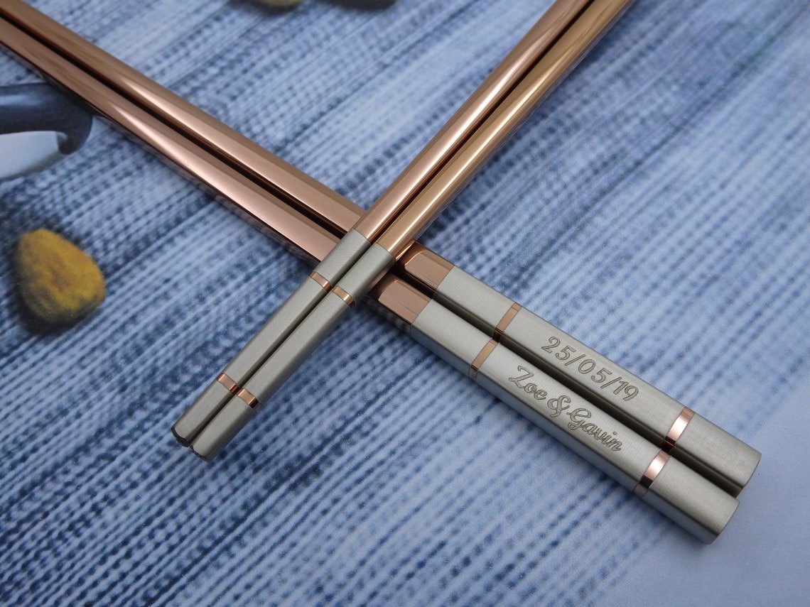 Personalized Stainless Steel Chopsticks - Custom Chopsticks Laser ...