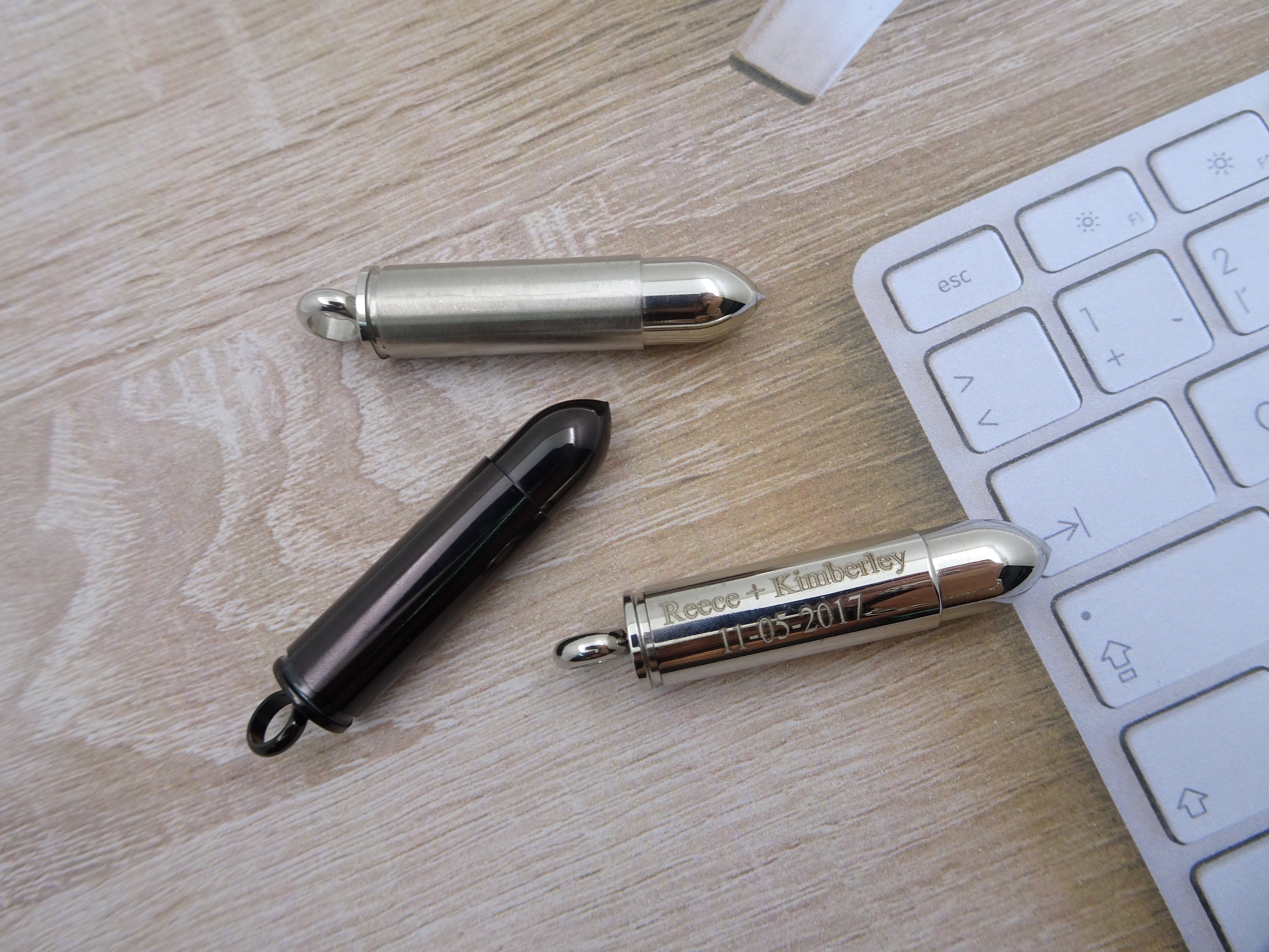 Personalized Laser Engraved Bullet Memorial Necklace Unique | Etsy