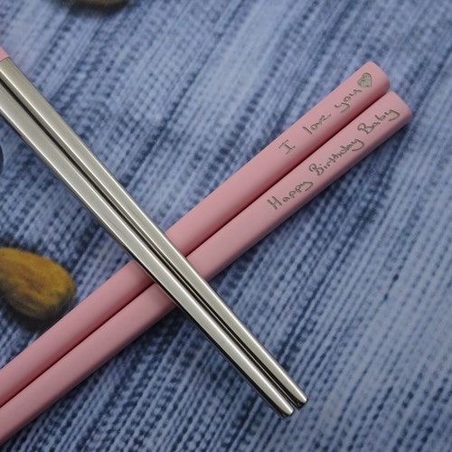 Personalized Stainless Steel Chopsticks Custom Chopsticks - Etsy