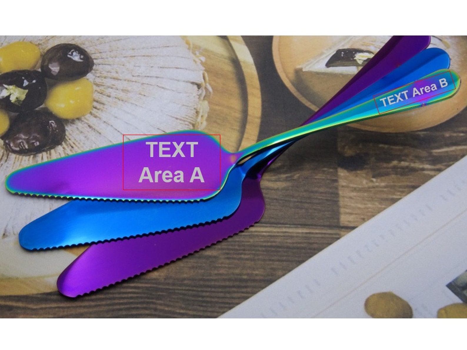 Personalized Engraved Cake Cutter Custom Wedding Cake Server - Etsy