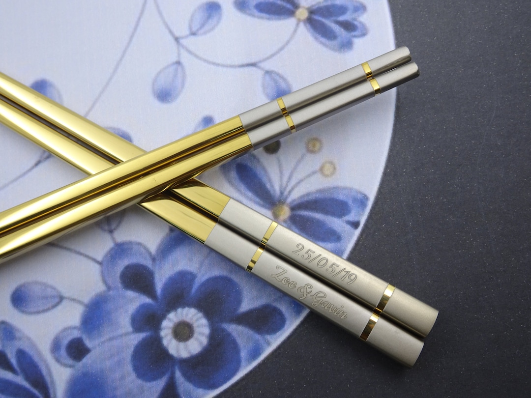Personalized Stainless Steel Chopsticks - Custom Chopsticks Laser ...