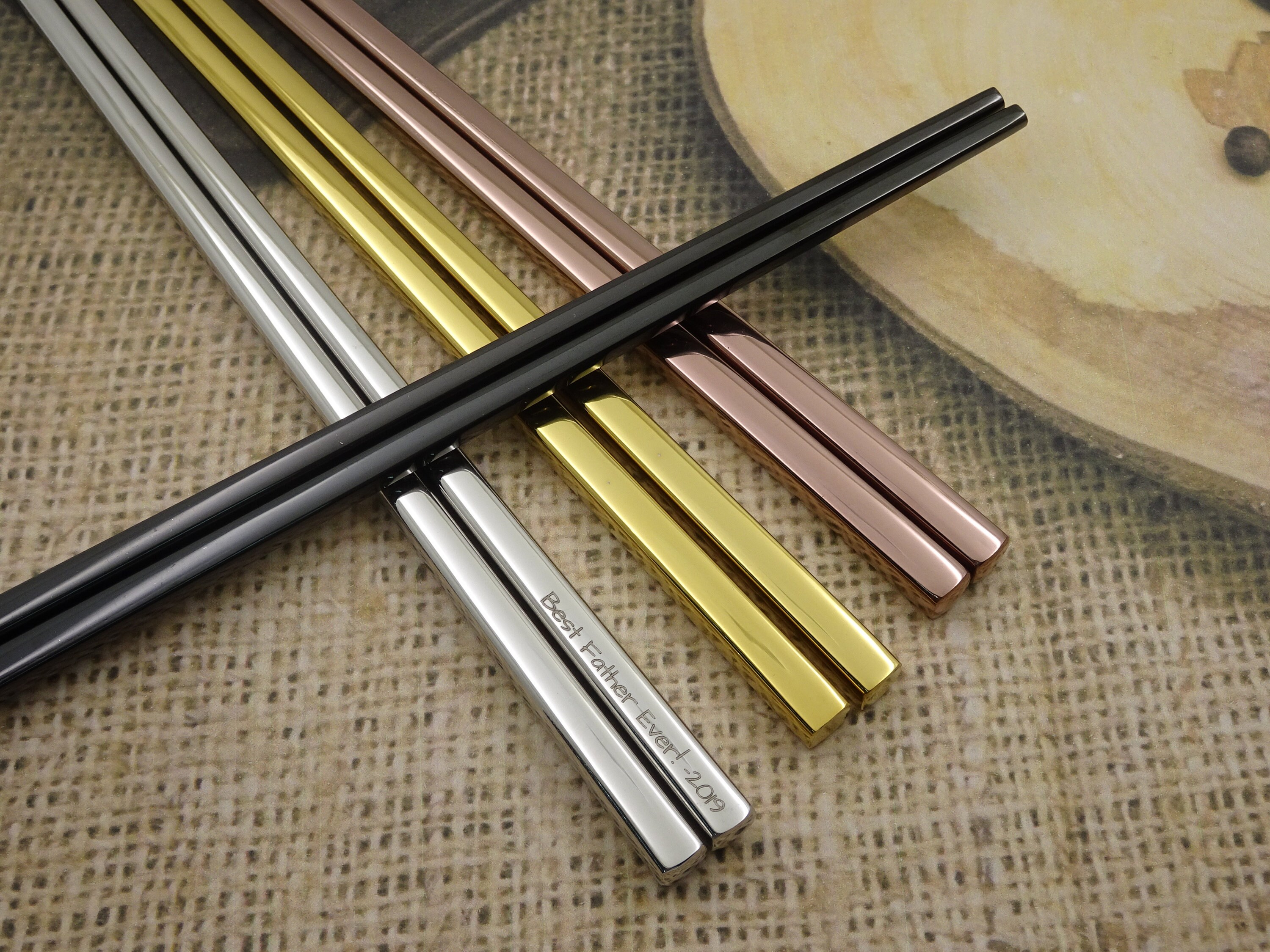 Personalized Stainless Steel Chopsticks Custom Chopsticks | Etsy