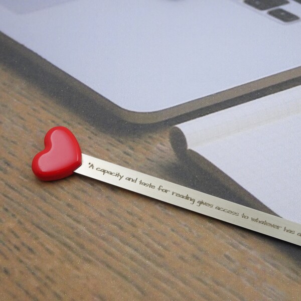 Heart Bookmark - Etsy