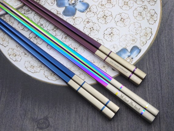 Personalized Stainless Steel Chopsticks Custom Chopsticks | Etsy