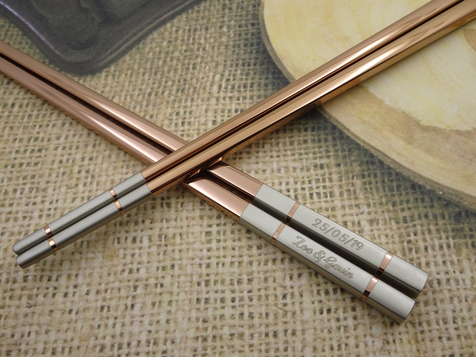Personalized Stainless Steel Chopsticks Custom Chopsticks - Etsy