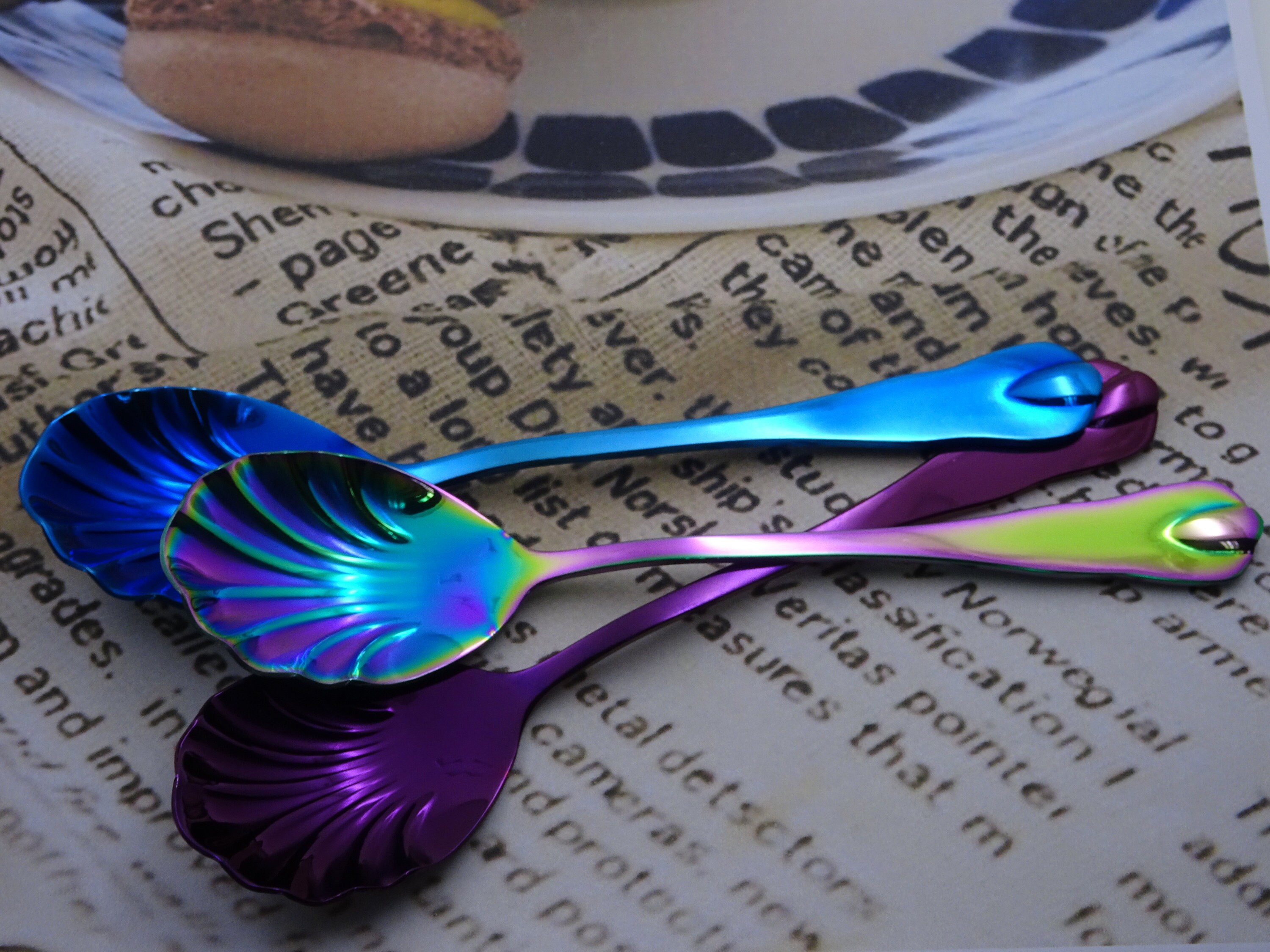 Custom Laser Engraved Stainless Steel Seashell Coffee Teaspoon ...