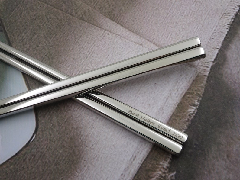 Personalized Stainless Steel Chopsticks Custom Chopsticks | Etsy