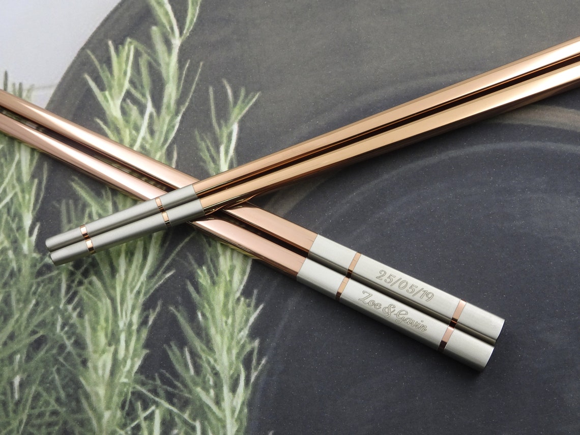 Personalized Stainless Steel Chopsticks - Custom Chopsticks Laser ...