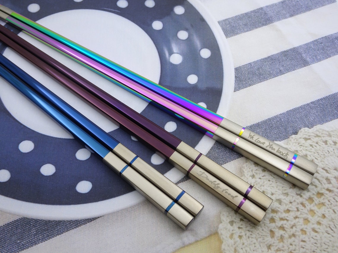 Personalized Stainless Steel Chopsticks - Custom Chopsticks Laser ...