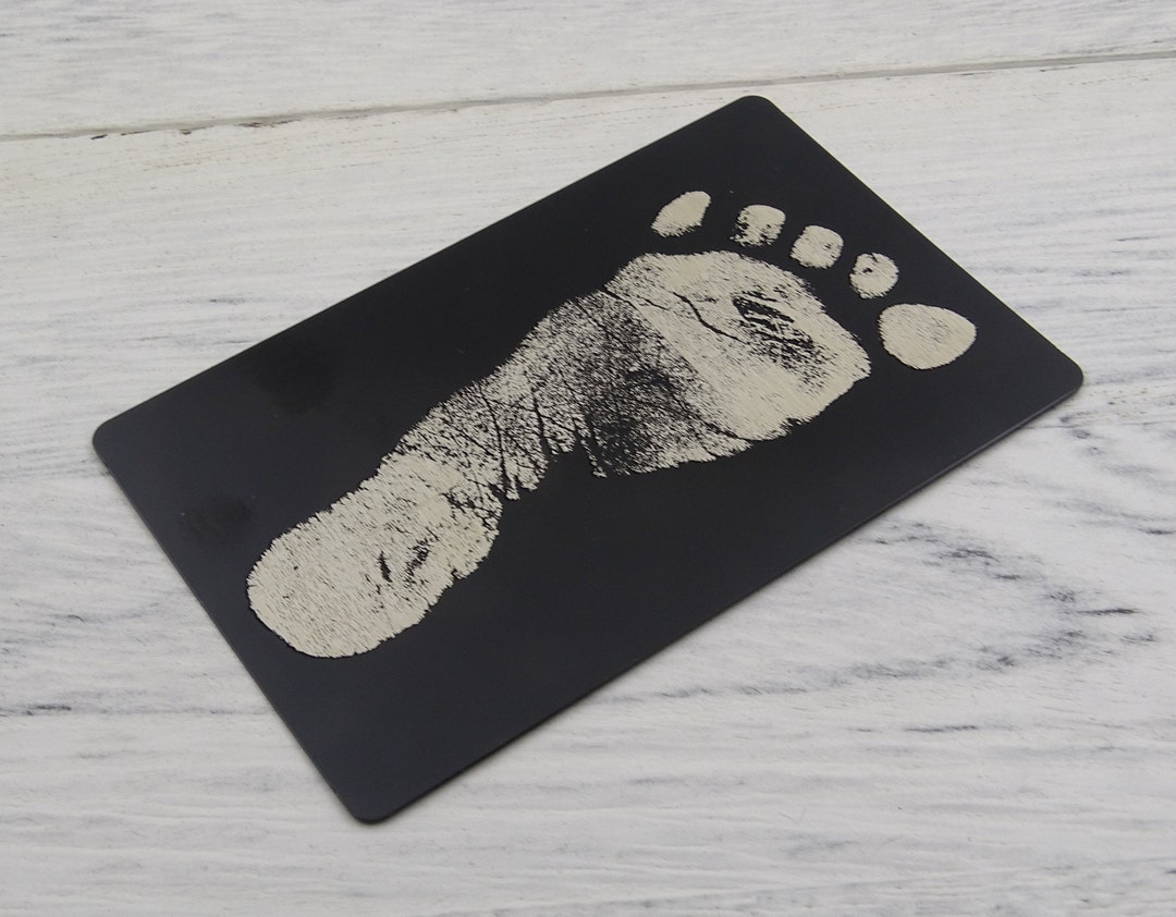 Personalized Baby Footprint Fingerprint Custom Laser - Etsy
