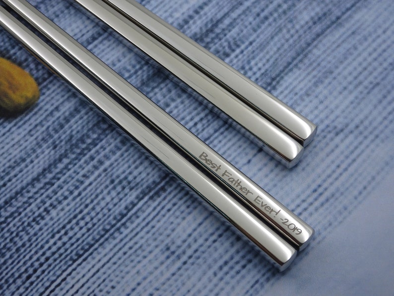 Personalized Stainless Steel Chopsticks Custom Chopsticks | Etsy