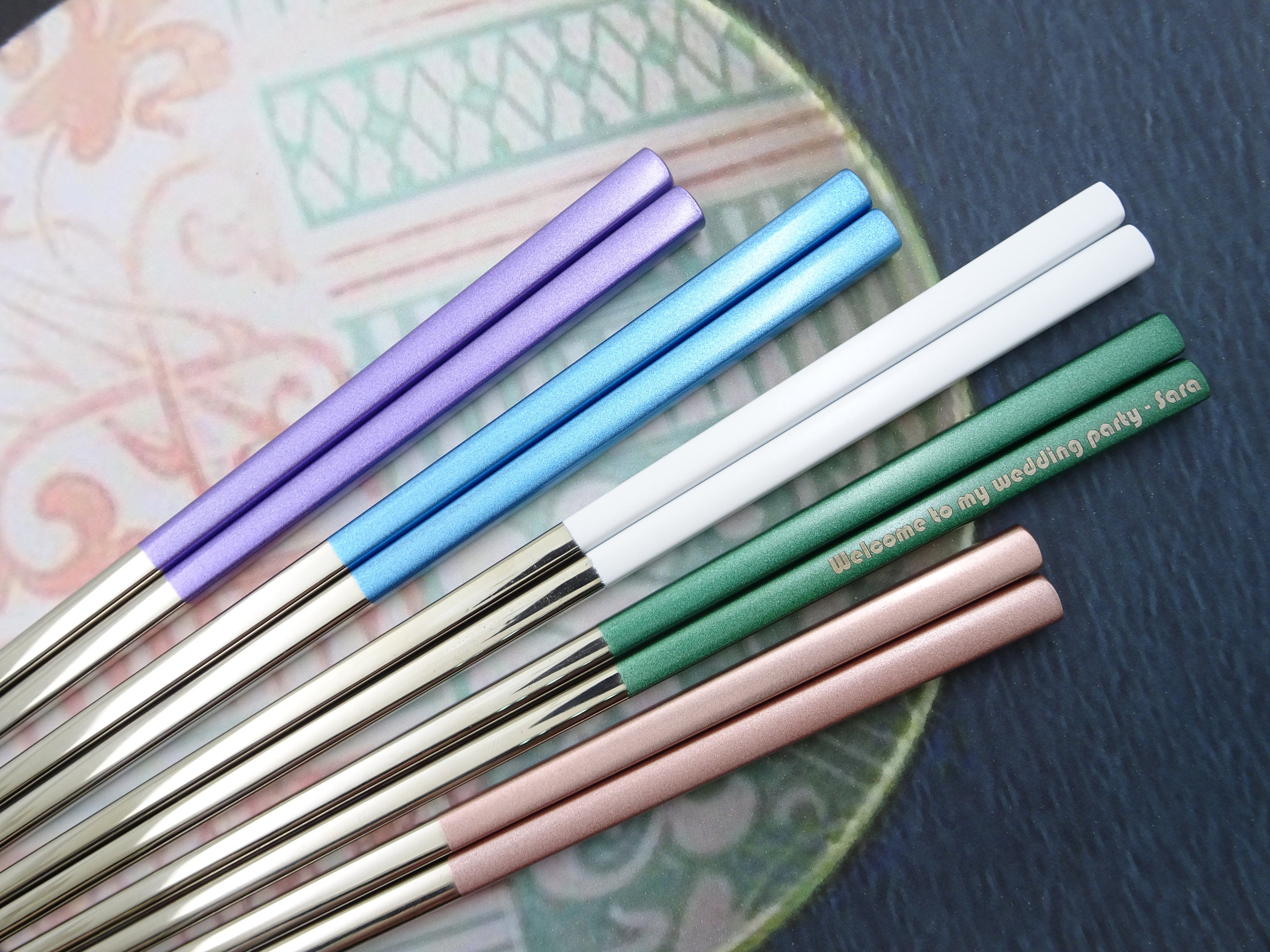Personalized Stainless Steel Chopsticks Custom Chopsticks - Etsy