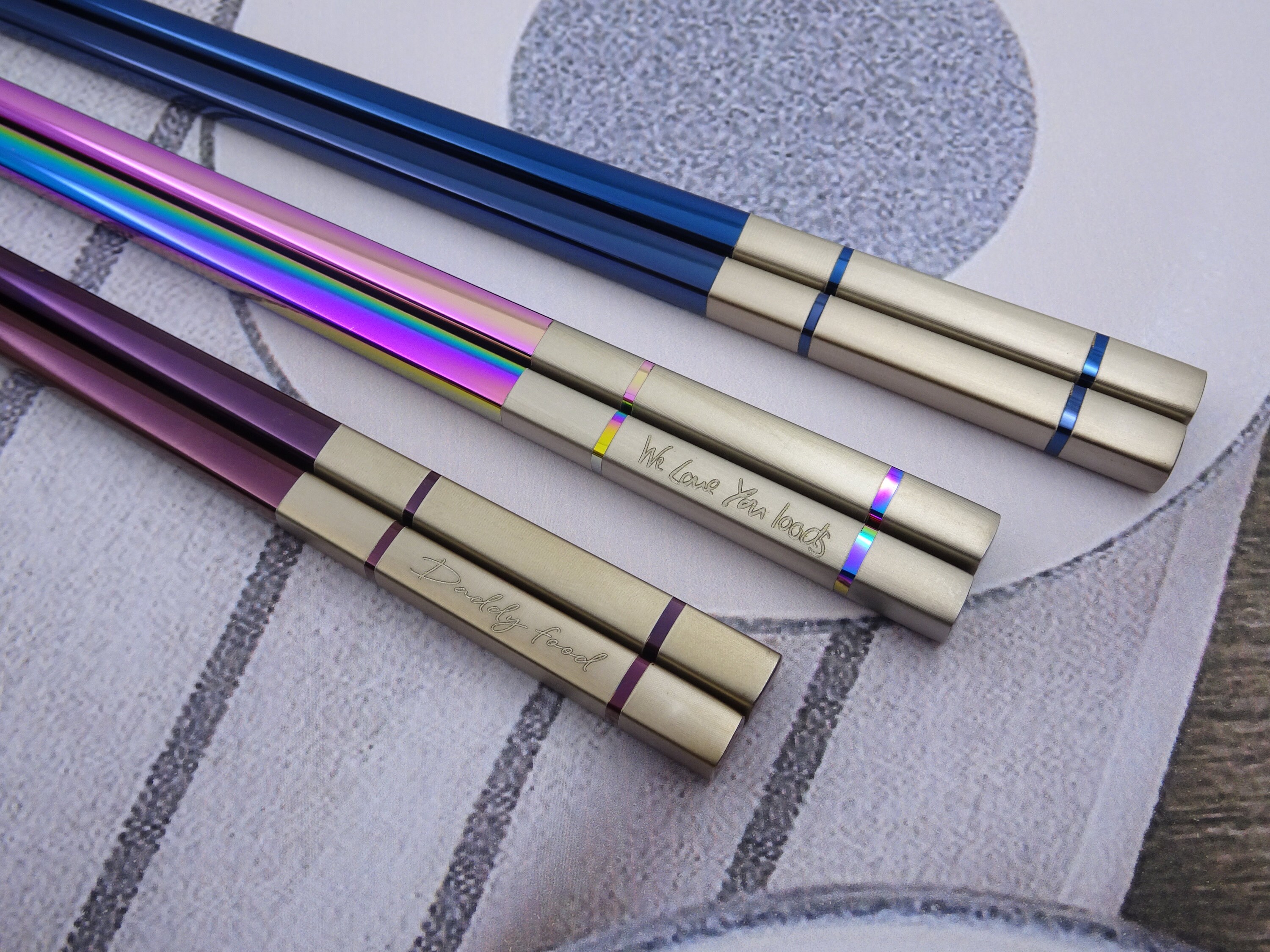 Personalized Stainless Steel Chopsticks - Custom Chopsticks Laser ...